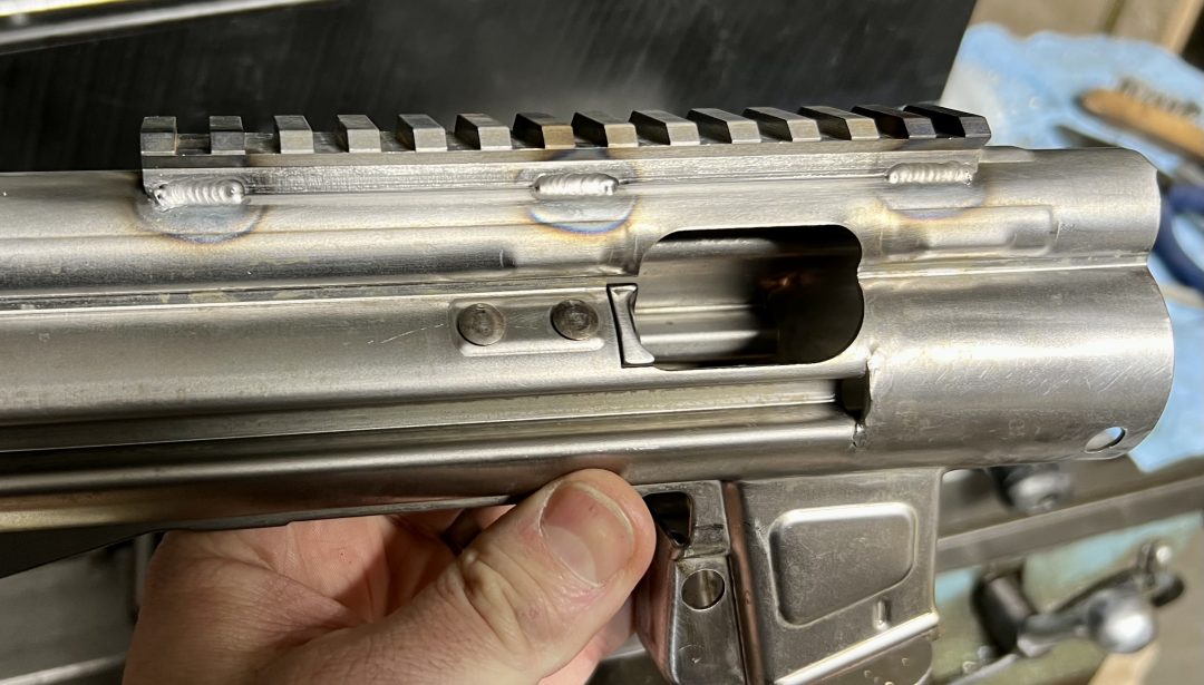 MP5 receiver with welded picatinny rail | Armament